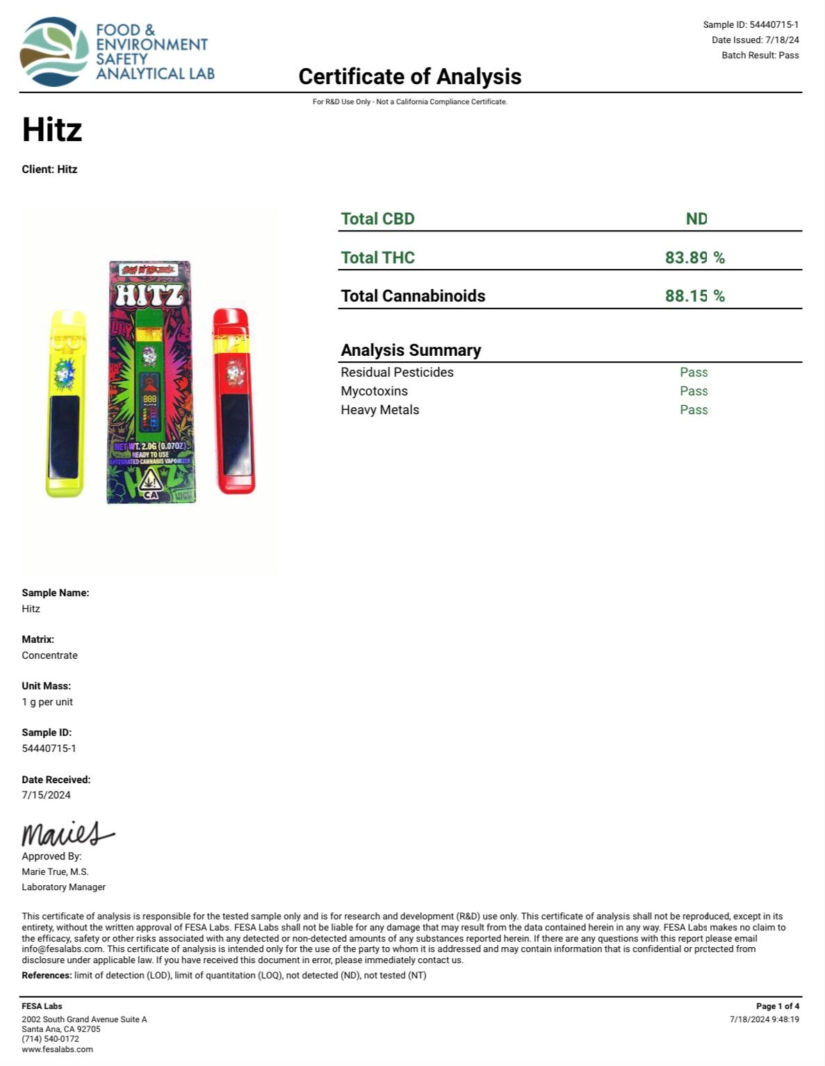 HITZ DISPOSABLE 2 GRAM - HITZ OFFICIAL WEBSITE